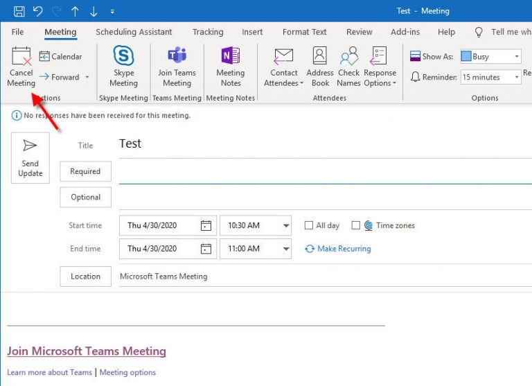 How to Setup a Microsoft Teams Meeting Using Outlook 365 - DummyTech.com